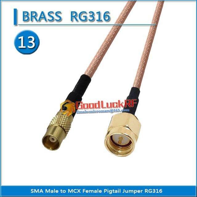 Sma Male To Smb Rca Mcx Mmcx Fme Pigtail 90 F Coaxial Tv Jumper Right Angle Type Ts9 Female Male ...