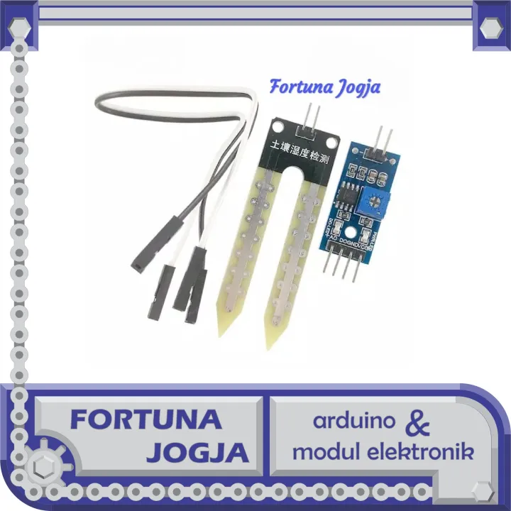 Modul Sensor Kelembaban Tanah Soil Hygrometer Soil Moisture Arduino ...