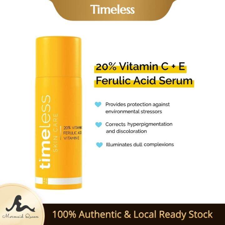 Timeless Skin Care 20 Vitamin C E Ferulic Acid Serum Lightweight Non