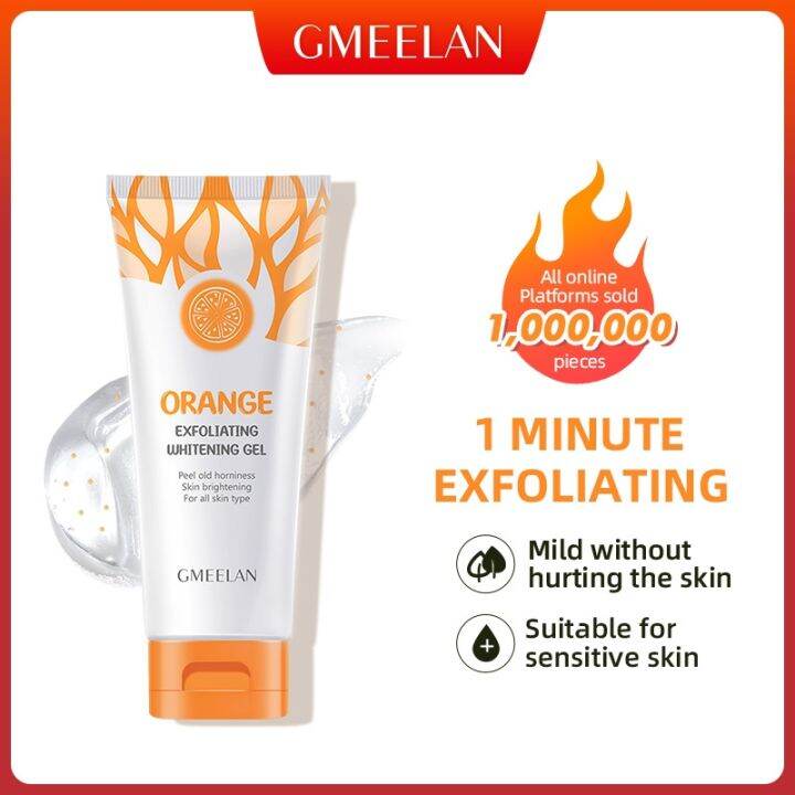 GMEELAN Exfoliating Gel for Face 50g Body Scrub Deep Blackhead Removal ...