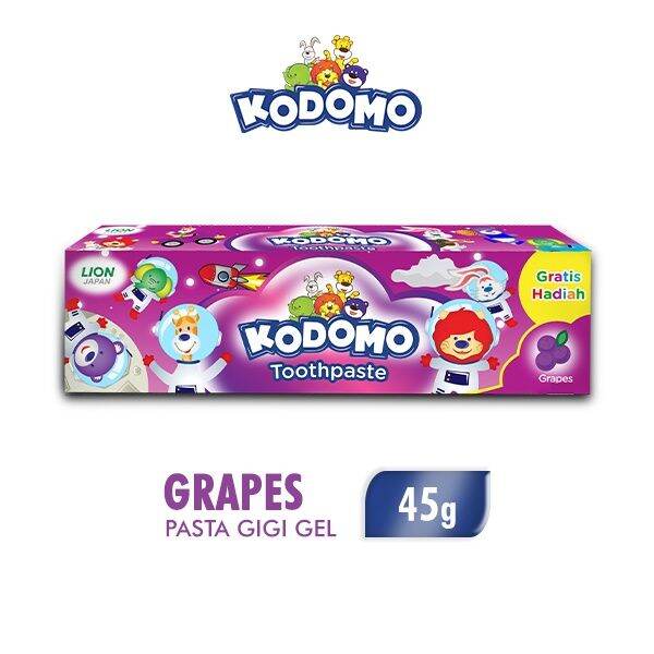 [ A2 ] Kodomo Pasta Gigi Grapes GRATIS HADIAH 45g | Lazada Indonesia