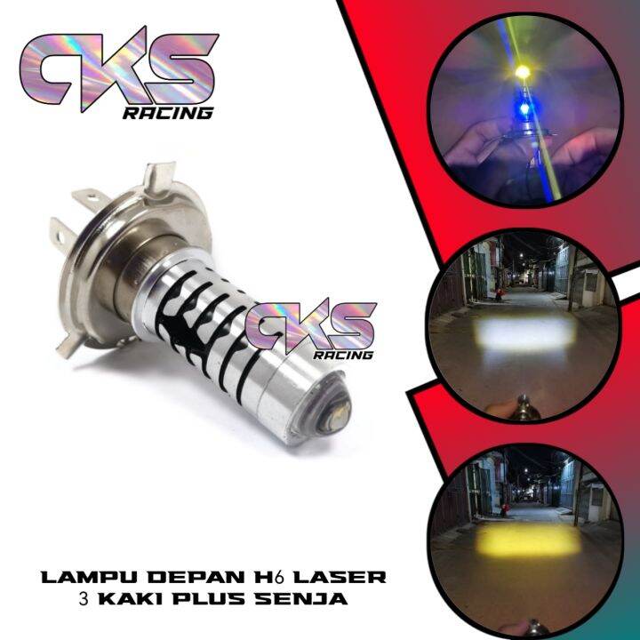 Lampu Utama Led H4 Laser Jauh Dekat Putih Kuning Senja Biru | Lazada ...