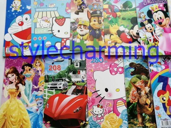 Sticker Book Disney Cartoon Stickers Books 200-288 pieces various size ...