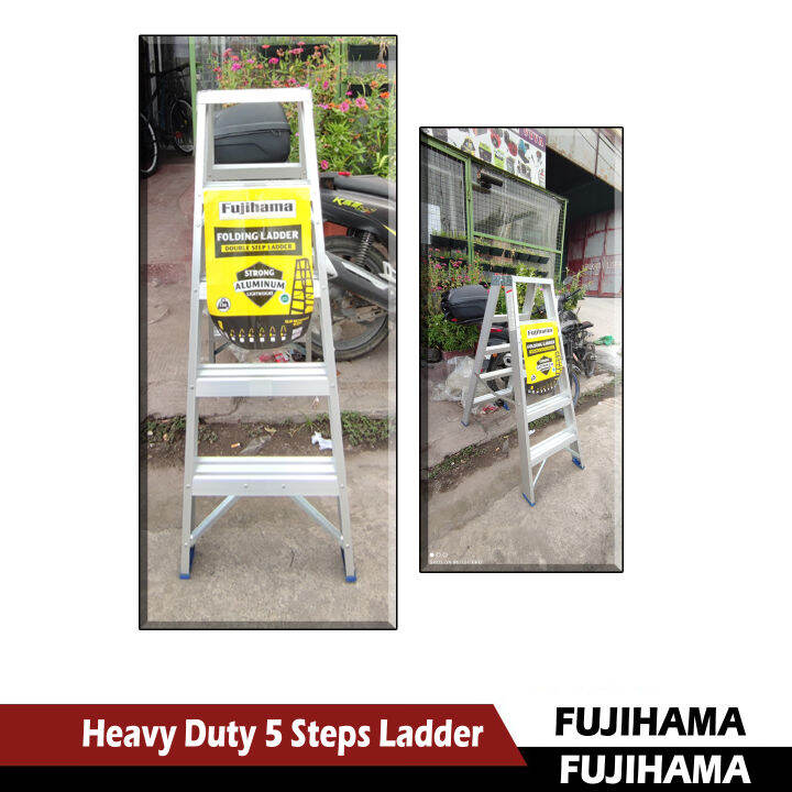 5 Steps Multi Folding Strong Double Step LADDER Heavy Duty (can hold up ...