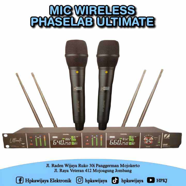 MIC MICROPHONE WIRELESS PHASELAB ULTIMATE UHF mic mikrofon wireless phaselab ultimate uhf ...