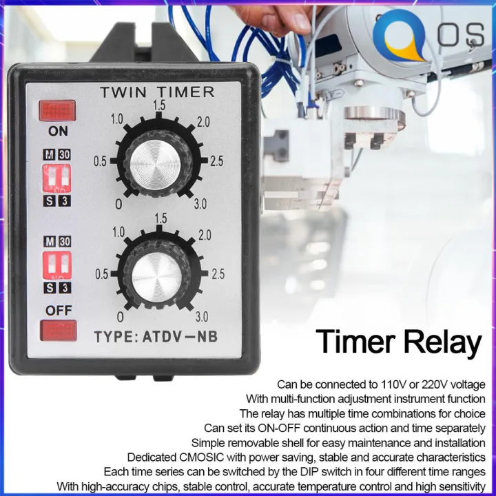 【ราคาถูกสุด】Control Time Switch Relay On Off Timer Relay Multi-Section ...