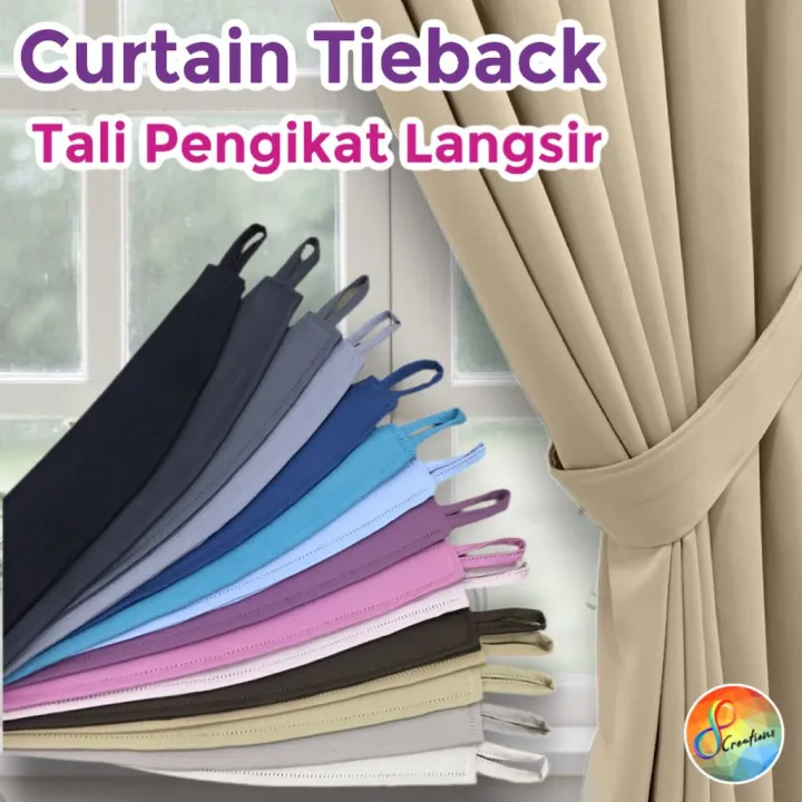 Curtain Tieback Tali Pengikat Langsir Pelbagai Saiz Ready Stock 窗帘绑带 ...