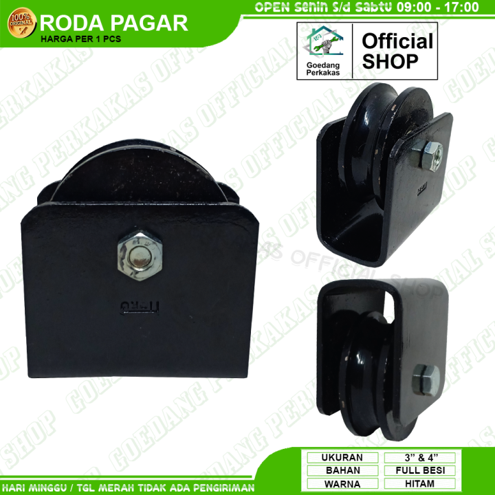 Roda Pagar Pintu Rumah Full Besi Tebal 3 Inch 4 Inch Roda Gerbang Itoru ...