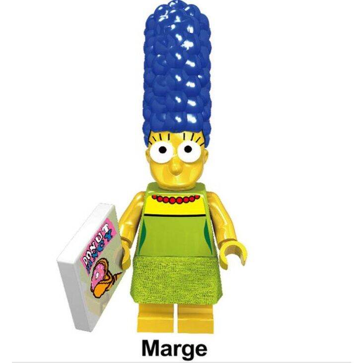 The Simpson Minifigures Building Blocks Marge Pronton Nelson Building ...