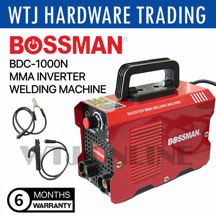 BOSSMAN BDC-1000N MMA/ARC INVERTER WELDING MACHINE (Electrode) PLUG 13A ...