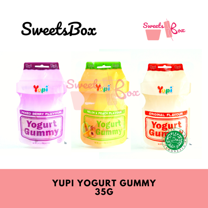 Yupi Yogurt (35g/pack) (Original / Mixed Berry / Melon & Peach) and Puzzle Gummy (40g/pack) | Lazada