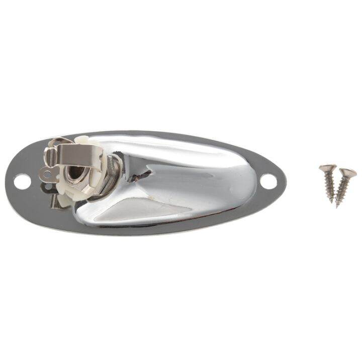 1pcs Boat Output Input Jack Plate Sockets for Fender Strat Guitar ...