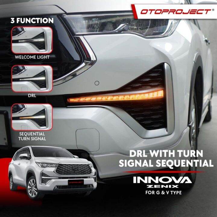 DRL With Turn Signal Sequential Sein Innova Zenix 2023 2022 2024 ...