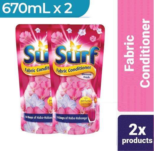 SURF Fabric Conditioner Blossom Fresh 670ml X 2 | Lazada PH