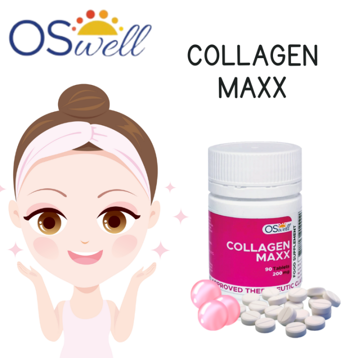 "Say No to Skin Problems" 1 Bottle (90 Tablets) Collagen Maxx with ...