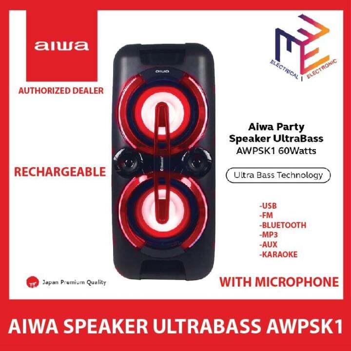 AIWA by Winland Japan Party Rechargeable Portable Bluetooth Party ...
