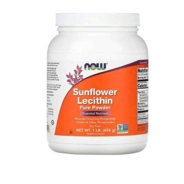 NOW Foods, Sunflower Lecithin, Pure Powder, 1 lb (454 g) | Lazada PH