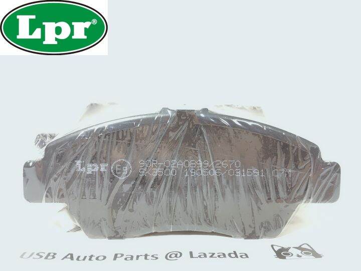 HONDA CITY TMO GM, JAZZ TFO, FIT, CRIDER FRONT DISC BRAKE PAD BRAND LPR ...
