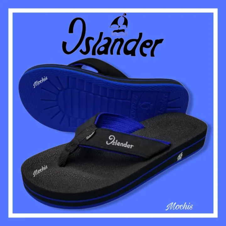 Islander 'BlackBlue' Men's 100 Authentic and Original slippers (Makapal ...