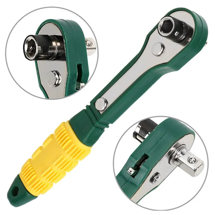OKHome 1/4 inch Quick Ratchet Wrench Spanner Repair Tools Socket ...