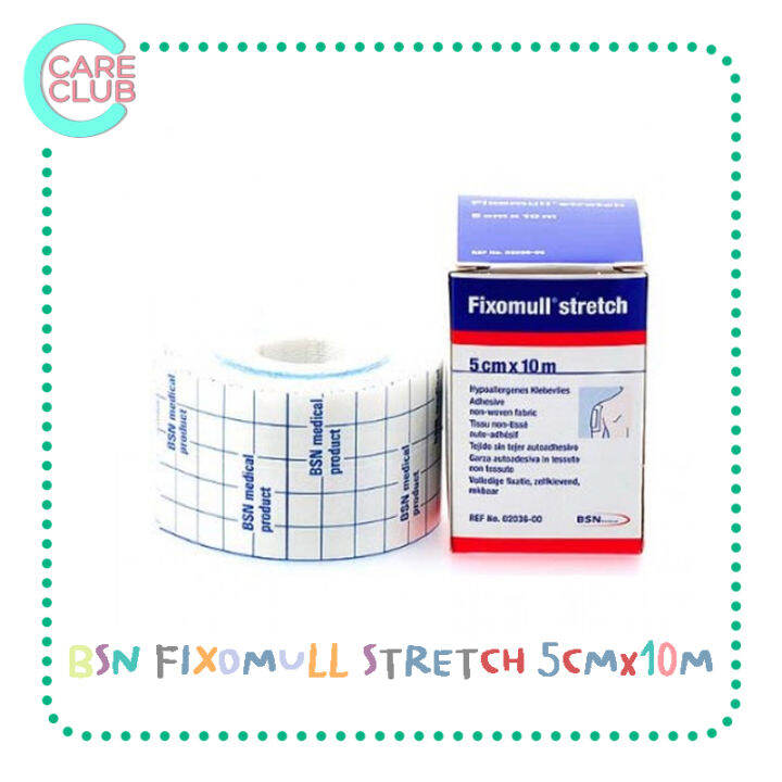 Fixomull Stretch 5cm. x 10m. ฟิกซ์โซมูล สเตรทซ์ แผ่นปิดแผลเอนกประสงค์ ...