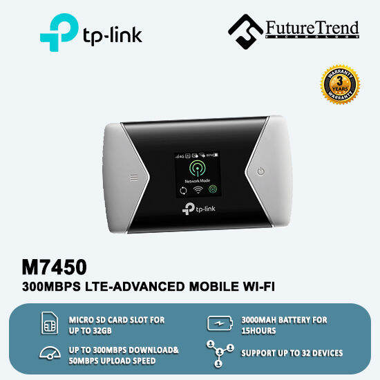 TPLink M7450 300Mbps LTE-Advanced Mobile Wi-Fi (M7450) | Lazada