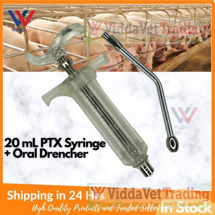 20 mL TPX Syringe Oral Drencher Nozzle For Animals pets Handfeeding ...