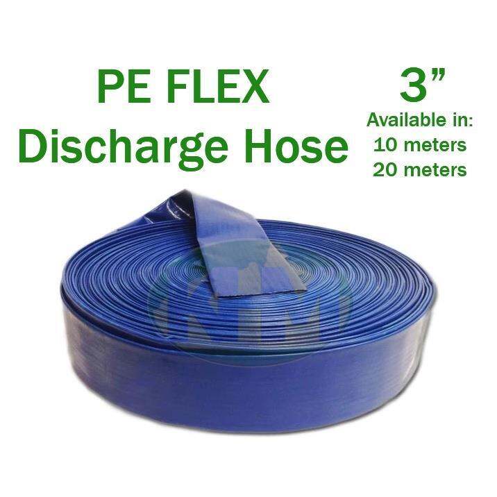 PE FLEX Discharge Hose for Water Pump 3 ( 10 meters 20 meters ) •khm ...