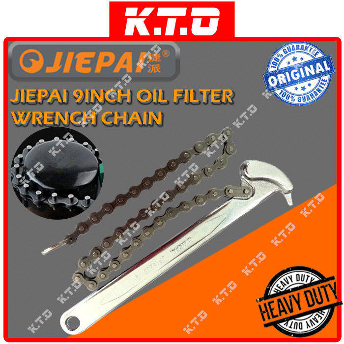 JIEPAI 9 INCH 50CM LENGTH HEAVY DUTY OIL FILTER WRENCH CHAIN | Lazada