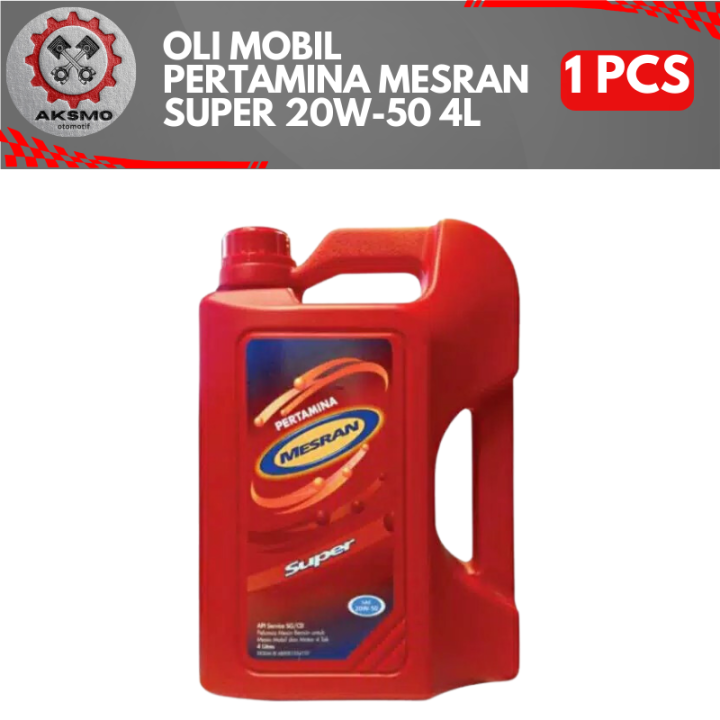 Oli Mobil Pertamina Mesran Super 20W-50 4L GALON | Lazada Indonesia