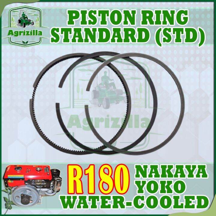 PISTON RING R180 STD STANDARD BRAND: TOPLINE / YOKO - WATER COOLED ...