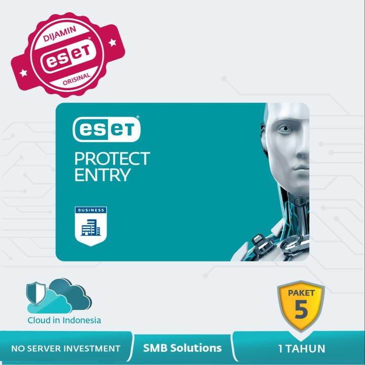 ESET PROTECT Entry CloudID 1 Tahun 5 Seats | Lazada Indonesia