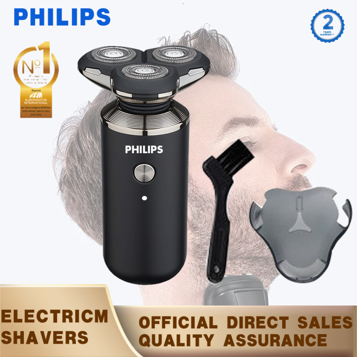 PHILIPS MEN'S RECHARGEABLE 2000MAH FLOATING THREE-HEAD SHAVER IPX6 BODY ...