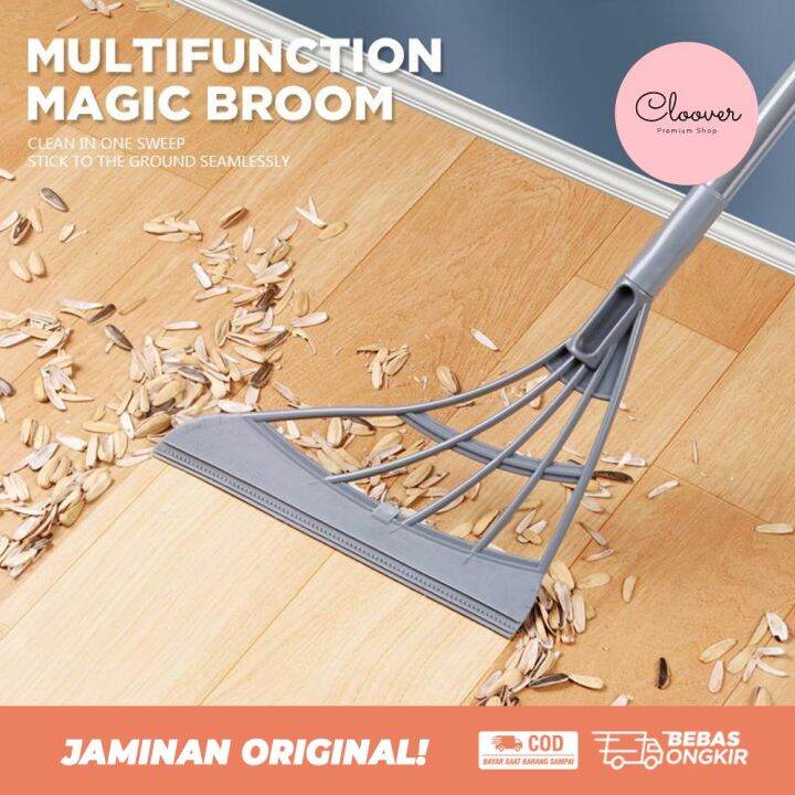 Sapu Multifungsi, Sapu Serok Air Magic Broom Pembersih Debu dan Rambut ...