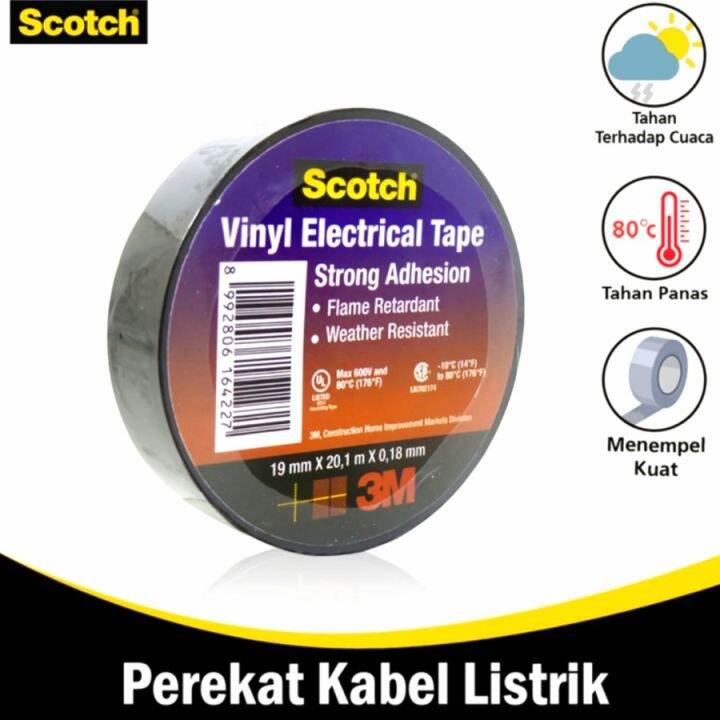 3M Selotip Isolasi Lakban Listrik Scotch Electrical Tape 700 Original ...