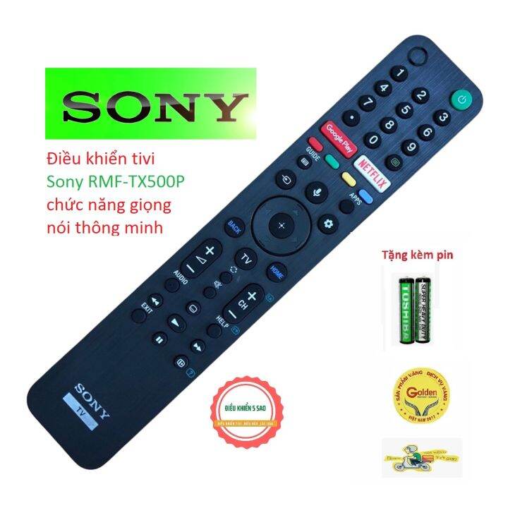 Điều khiển tivi Sony RMF-TX500P chức năng giọng nói thông minh loại tốt zin theo máy - tặng kèm ...