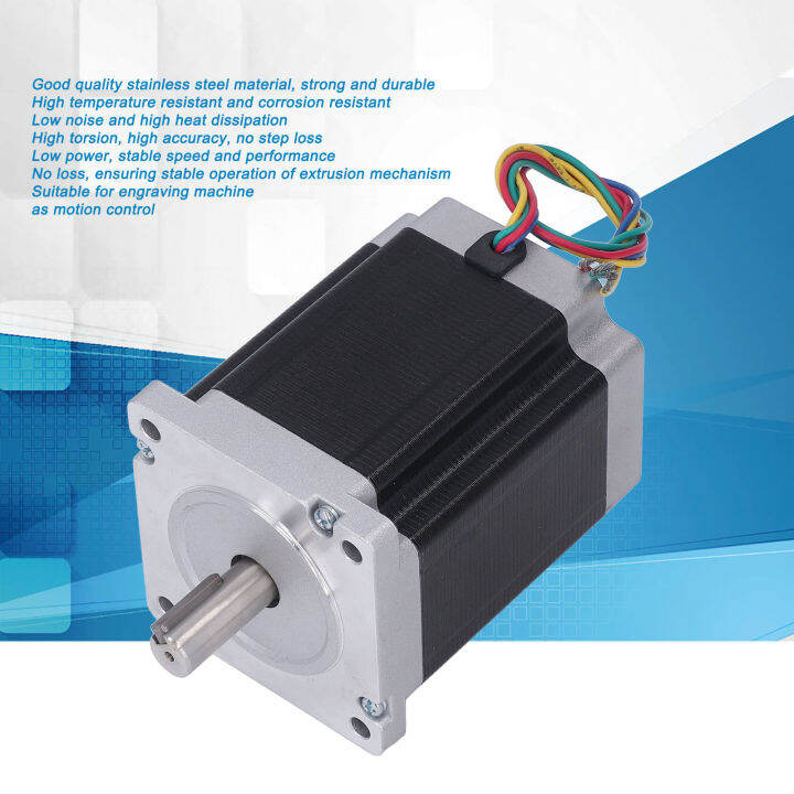 Stepper Motor Hybrid 2 เฟส 14mm Key Way Shaft 8.5Nm 5A สแตนเลสสำหรับ ...