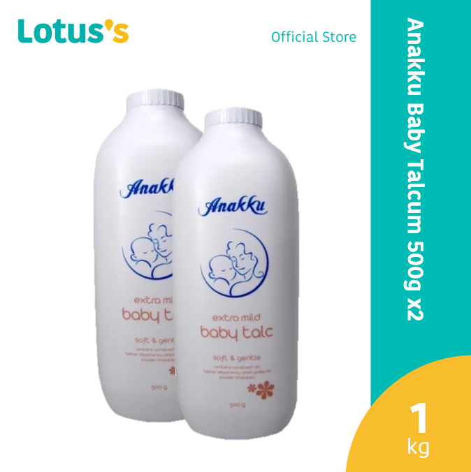 Anakku Baby Talcum 500g x2 | Lazada
