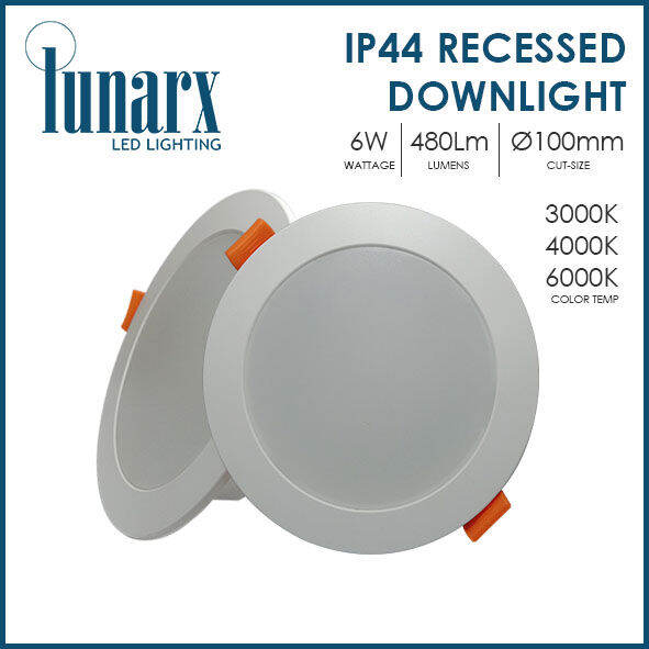 Lunarx IP44 Recessed Downlight 6 Wattage Pin Light Ceiling Panel Light ...