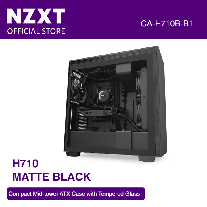 NZXT H710 Mid-Tower Case with Tempered Glass (Black/White) | Lazada PH