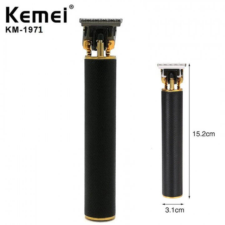 KEMEI KM-1971 Pro Rechargeable T-Outliner Hair Clipper 3W | Lazada Indonesia