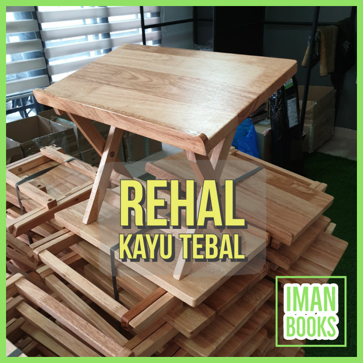 Rehal Al Quran Rehal Kayu Getah Kuat | Lazada