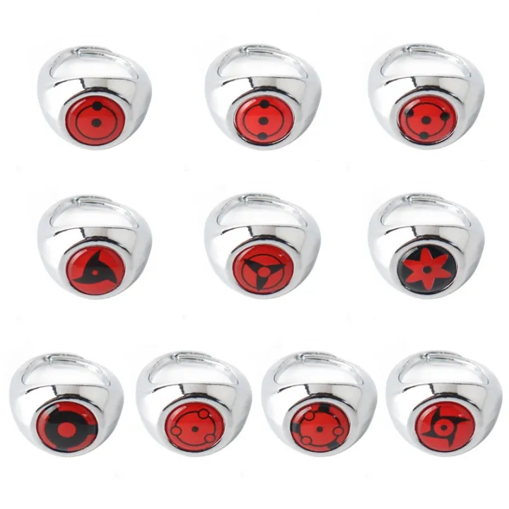 Anime Naruto Akatsuki Sharingan Ring NARUTO Itachi Figure Cosplay ...