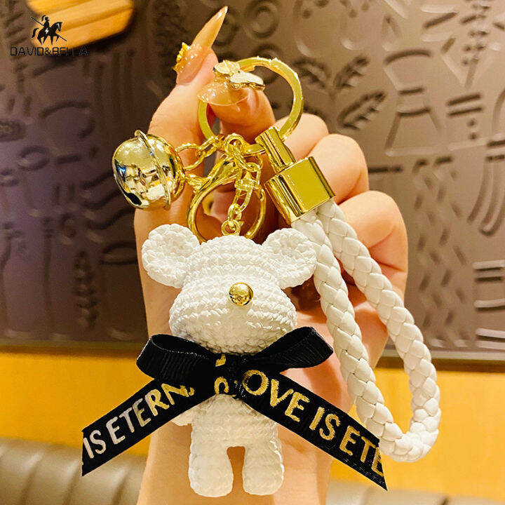 David&Bella พวงกุญแจแจ็คกระต่ายอวกาศเครื่องประดับรูปสามมิติ Kado Kecil ...