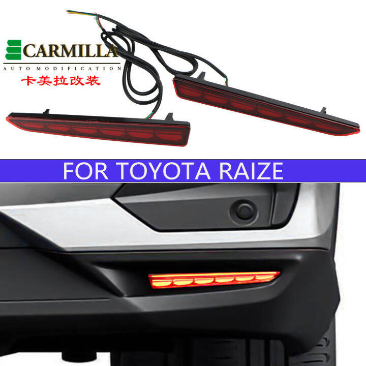 2PCS Auto Lighting LED Rear Fog Lamp For Toyota Raize 19-21 Tanto ...