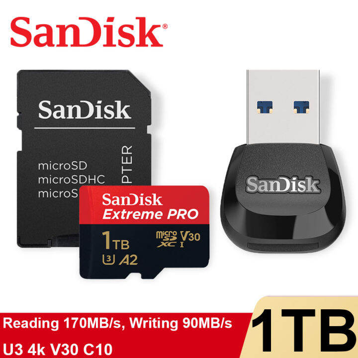SanDisk Extreme Pro SDXC UHS-I Micro SD แฟลชการ์ด MobileMate USB 3.0 MicroSD Card Reader การ์ด ...
