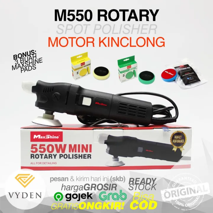 Mesin Poles Mini Rotary Polisher MaxShine M550 Spot Mobil Motor Sepeda Sela Lekukan Pengkilap ...