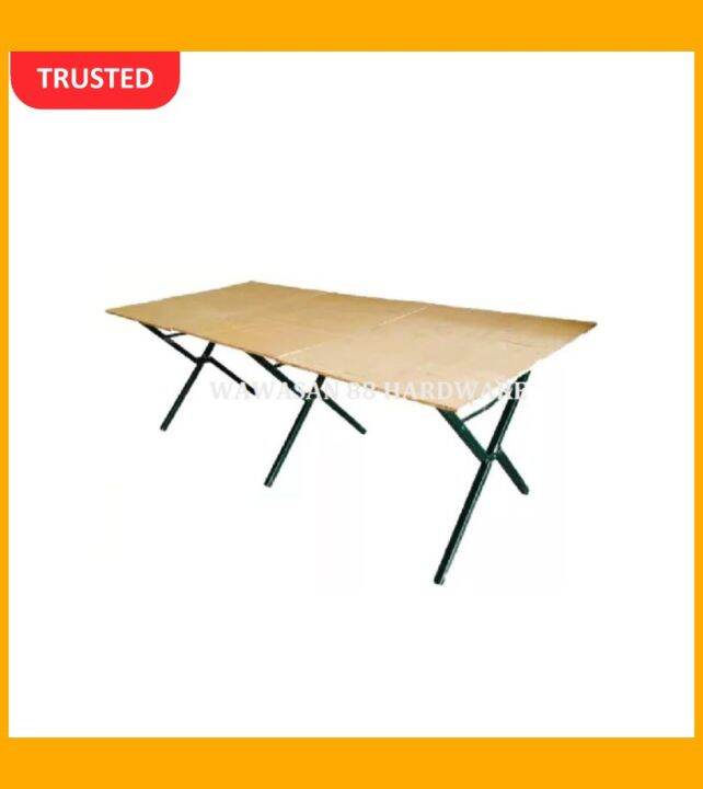 Kaki Meja Besi Lipat Pasar Malam Papan Kayu Perabot / Playwood Night ...