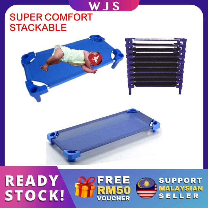 (ENHANCED STEEL) WJS XL Safety First Portable Kids Bed Canvas Bed ...