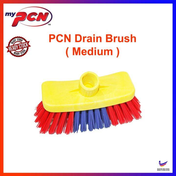 PCN Plastic Head Hard Drain Brush (Big) (大弯粗水沟扫头) / Berus Cuci Longkang ...